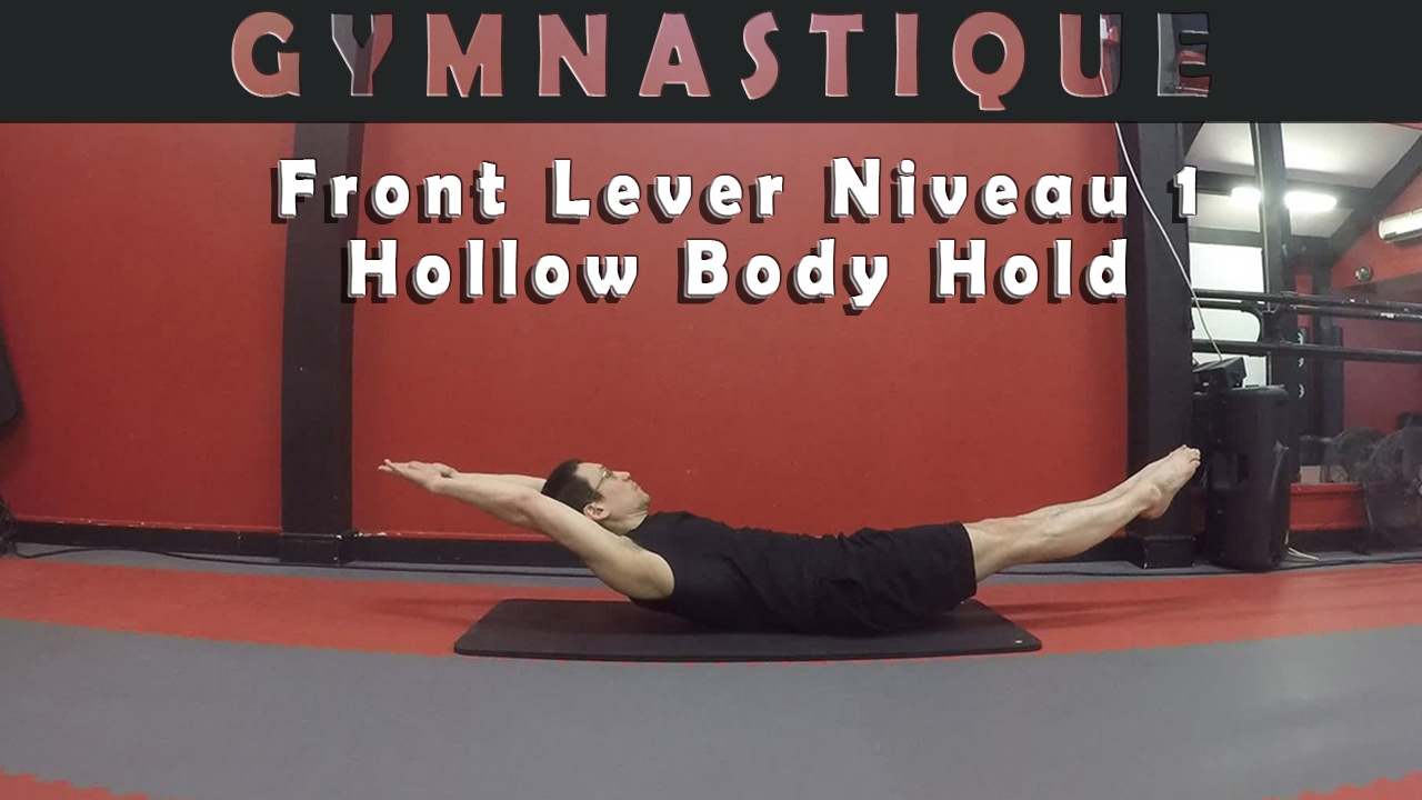 Front Lever niveau 1 - Hollow Body Hold - YouTube