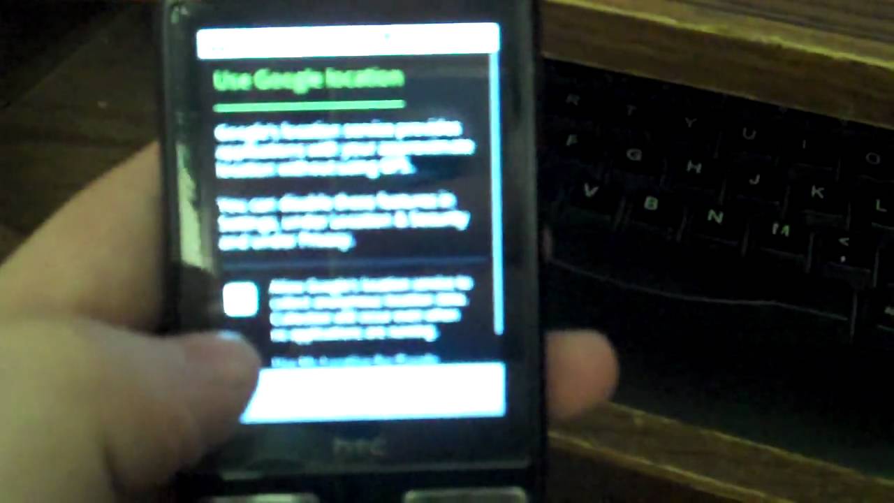 HTC Tattoo running Android 2.1 Eclair - YouTube