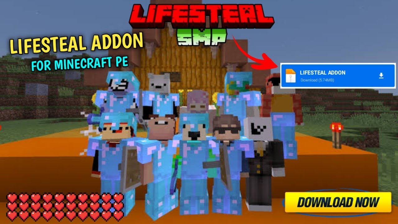 Lifesteal Mod for Minecraft Pocket Edition - YouTube