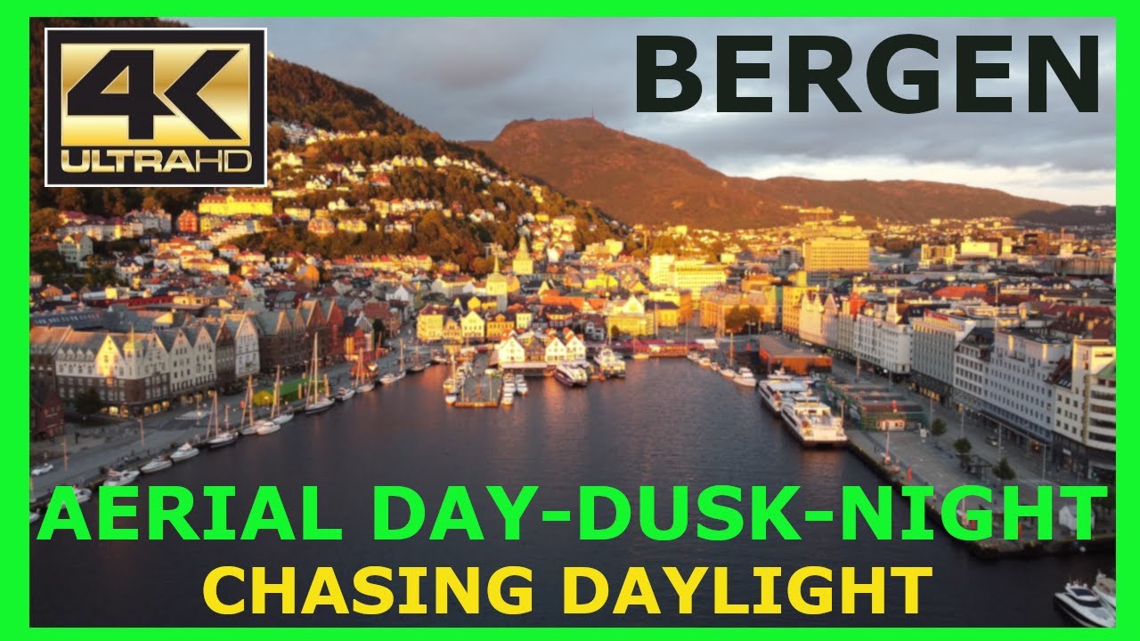 Cinematic Bergen set to Music - from the Air - YouTube