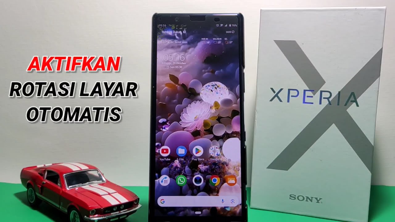 Cara Mengaktifkan Rotasi Layar Otomatis HP Sony Xperia - YouTube