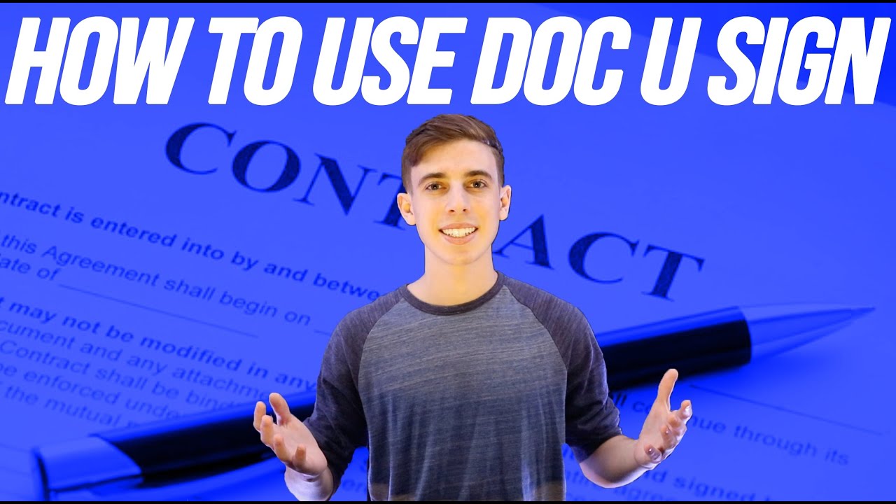 How to use Doc u Sign when Wholesaling Real Estate - YouTube