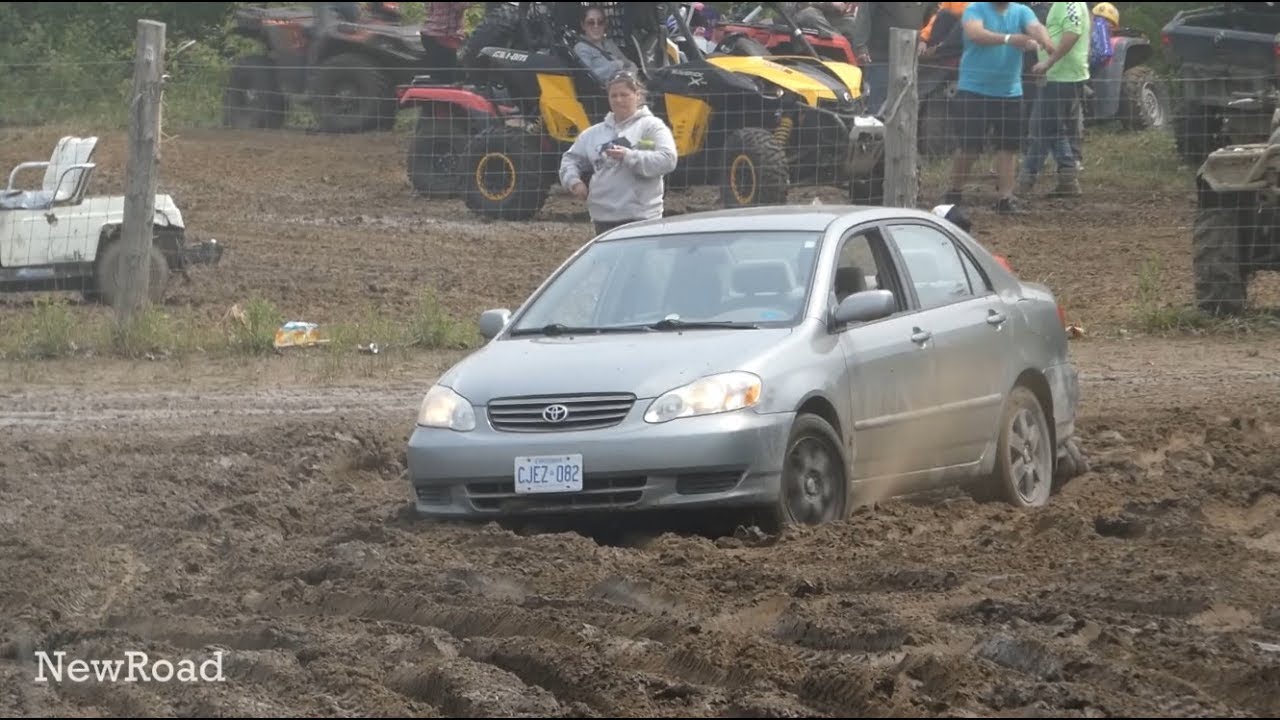 Taking Toyota Corolla Of-Road in Mud - YouTube