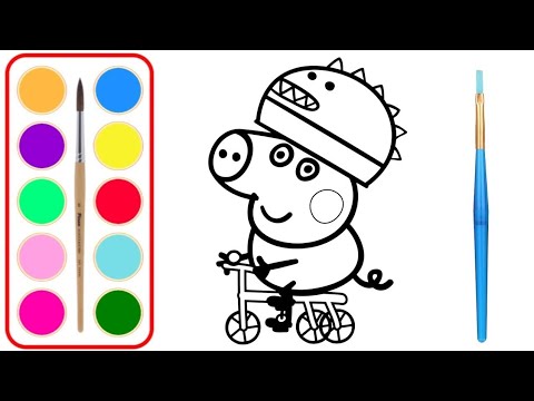 How to draw George🐷🌈 ️| step-by-step George pig drawing |kidsart ...