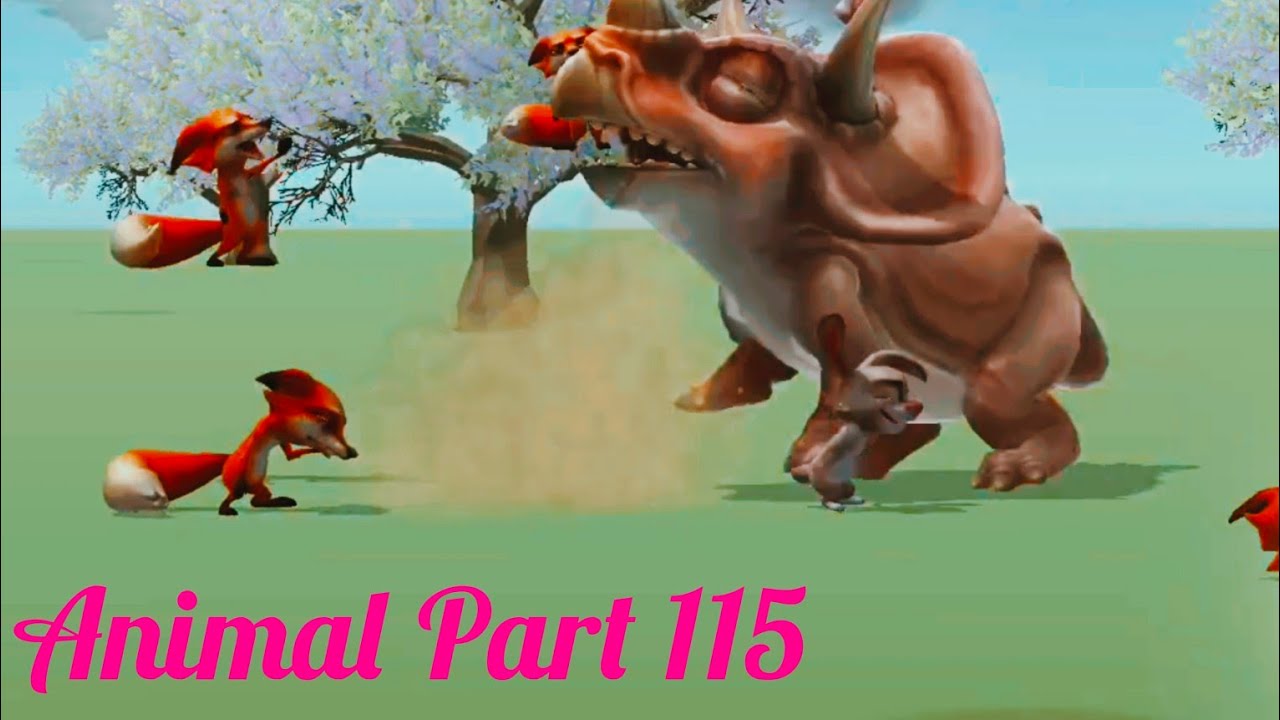 The animals fighting run video game The animal was rabbit, tiger ...