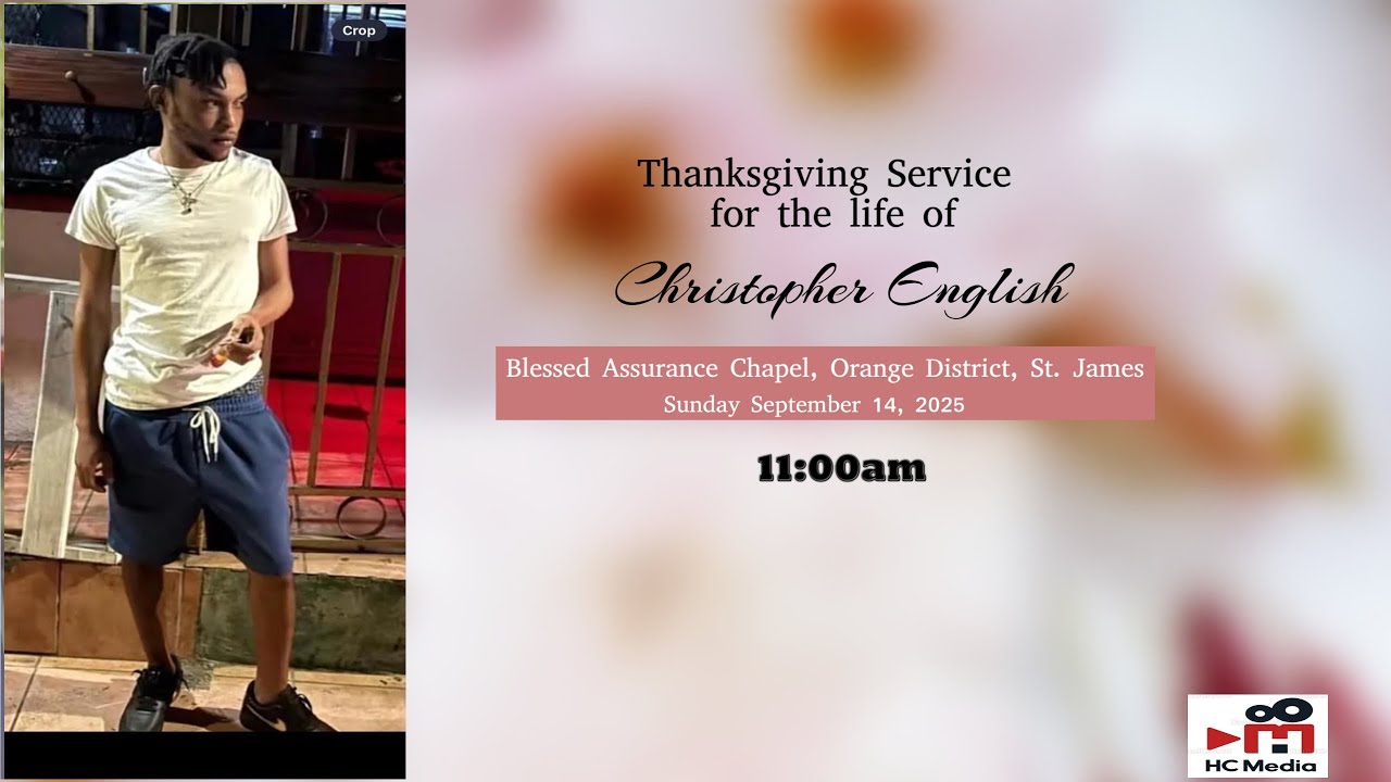 Thanksgiving Service for the life of Christopher English - YouTube