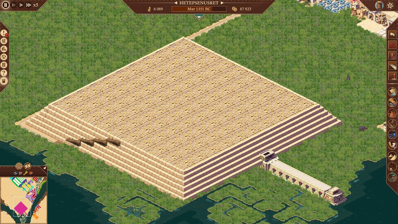Pharaoh : A new era (hard) -New kingdom- mission 3 (builder choice ...