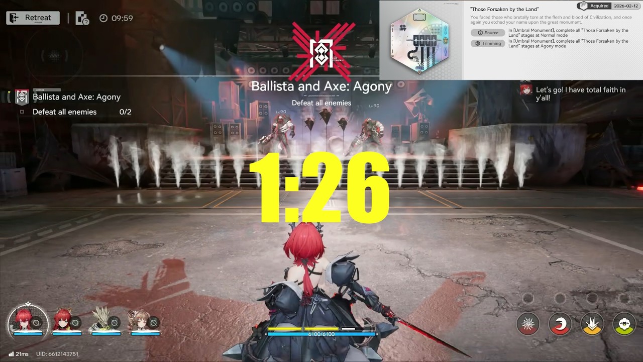 1:26 Ballista and Axe: Agony P0 Laevatain Umbral Monument - Arknights ...