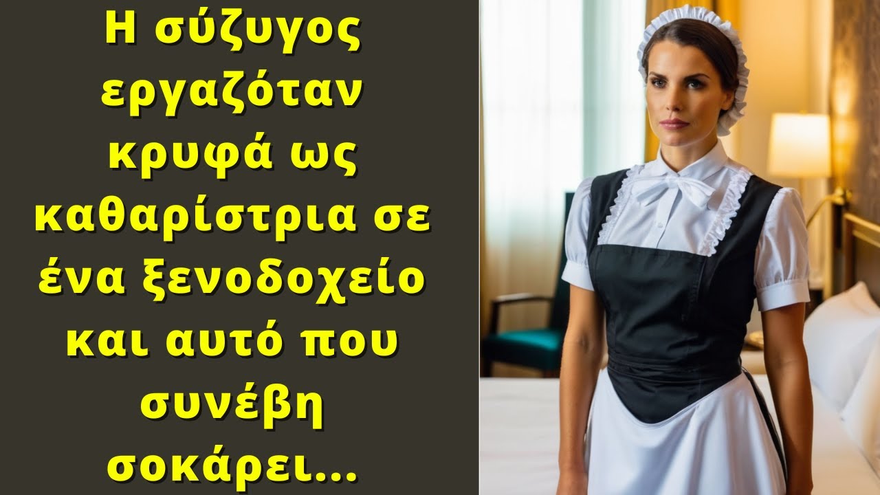 Η σύζυγος εργαζόταν κρυφά ως καθαρίστρια σε ένα ξενοδοχείο και αυτό που ...