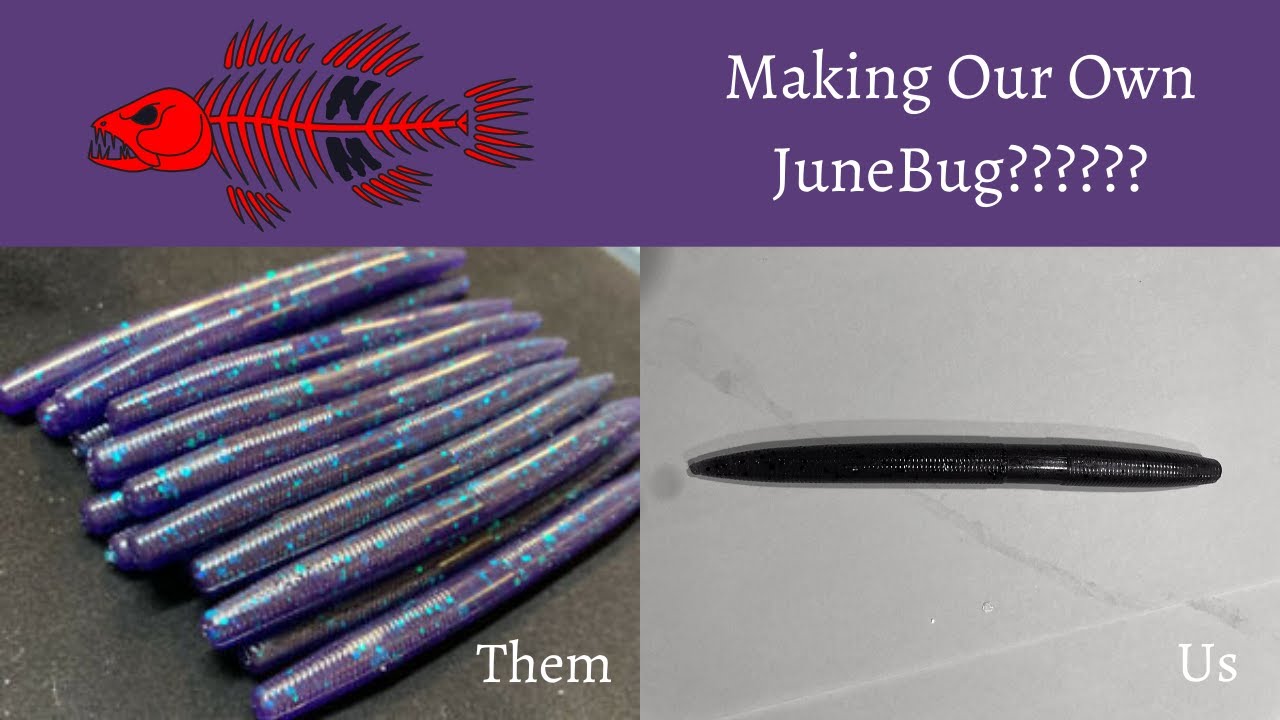 Making soft plastic baits: Our take/attempt of JUNEBUG - YouTube