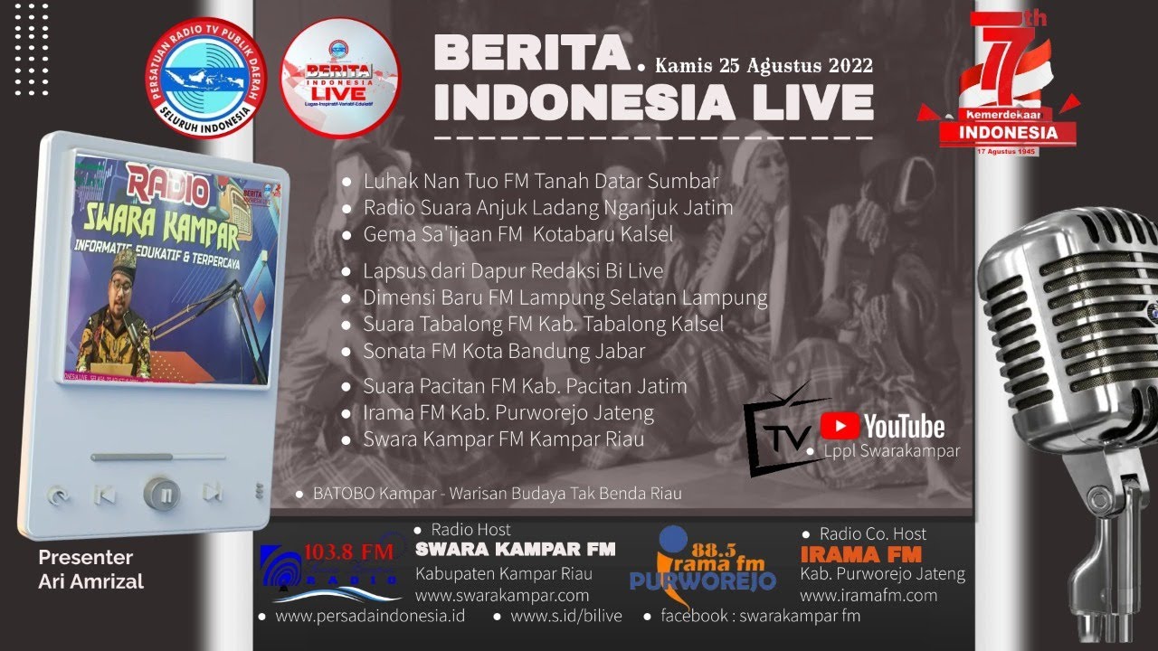 LIVE STREAMING BERITA INDONESIA LIVE EDISI KAMIS 25 AGUSTUS 2022 - YouTube