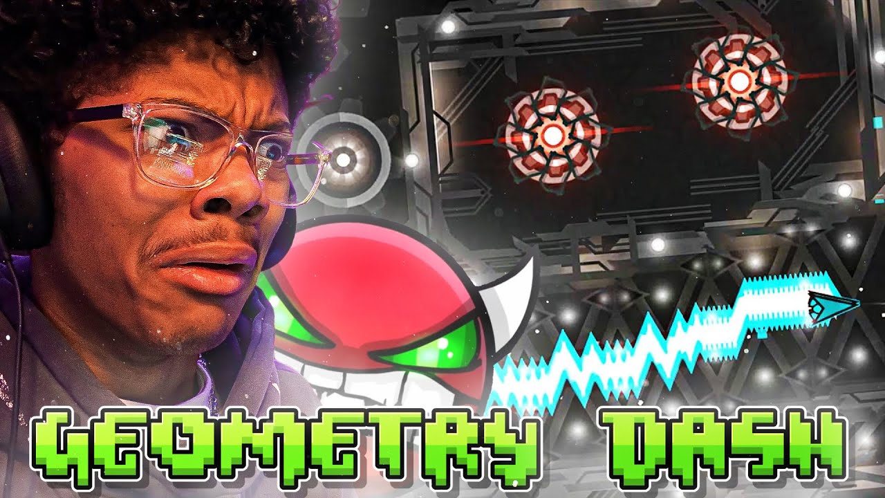 REACTING TO HUMANLY IMPOSSIBLE GEOMETRY DASH LEVELS... as a noob | Ft ...