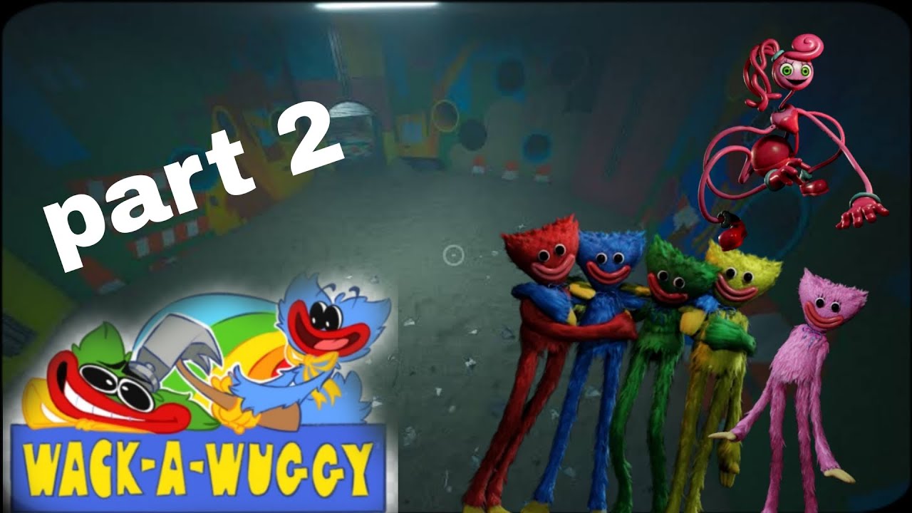 playing poppy playtime chapter 2 wack a wuggy part 2 - YouTube