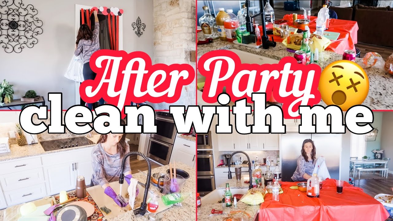 *AFTER PARTY* CLEAN WITH ME 2021 || SUPER BOWL PARTY CLEAN UP || SPEED ...