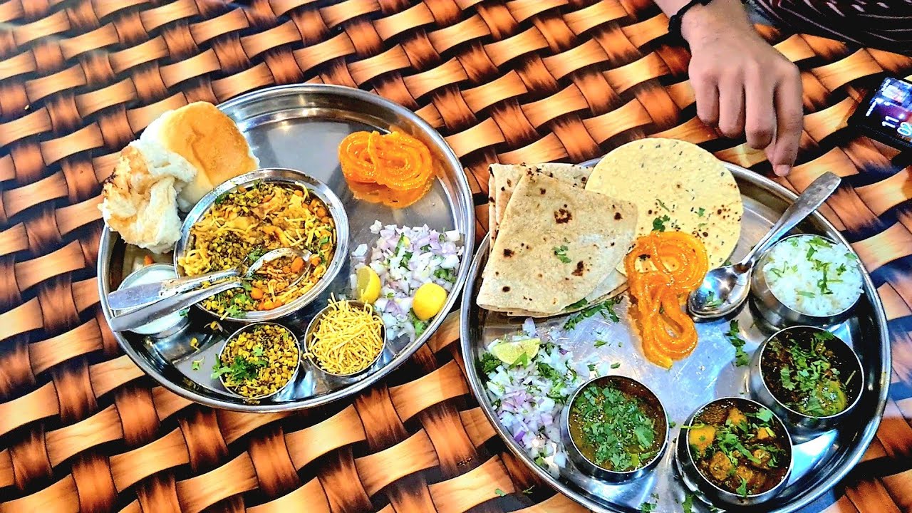 Unlimited Veg Thali only Rs 99 | Pure Veg Maharashtrian thali in Pune ...