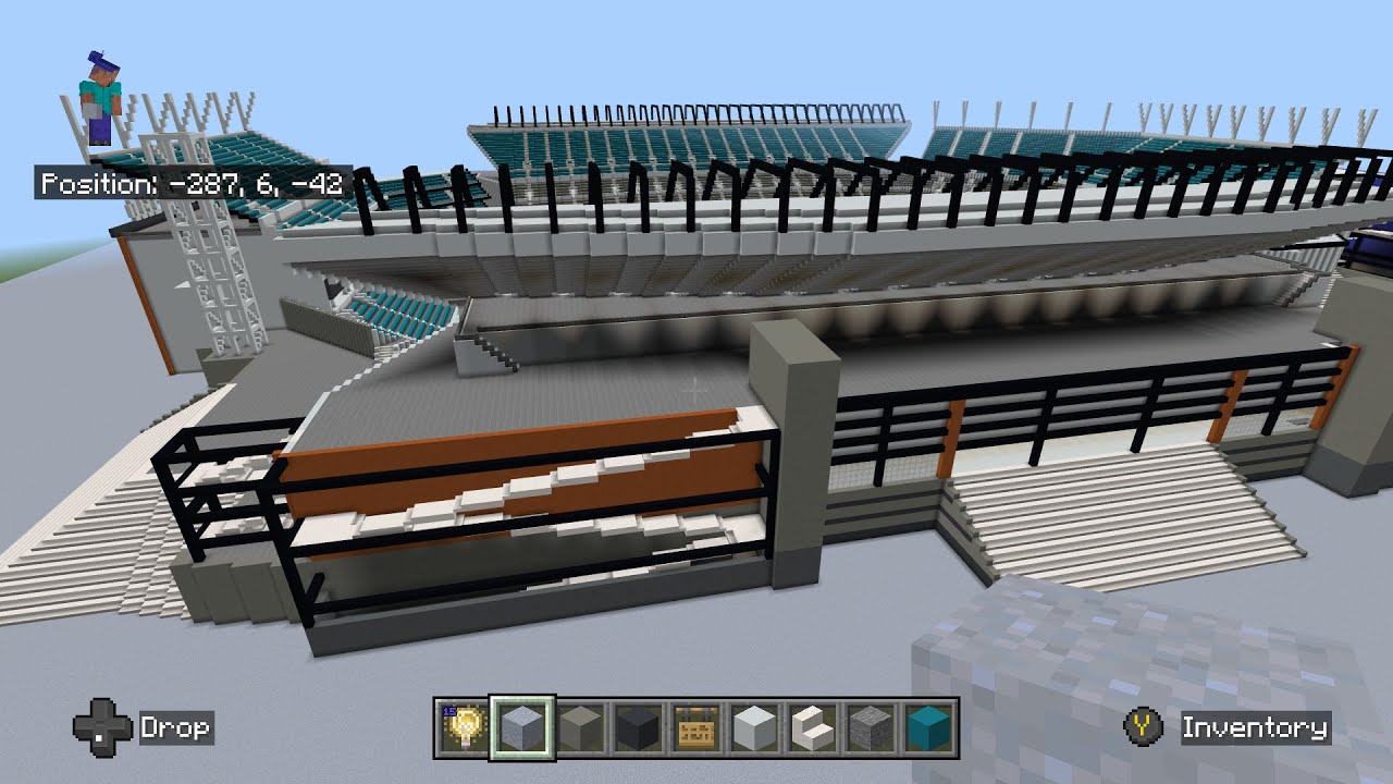Lincoln financial field minecraft stadium update 4 - YouTube