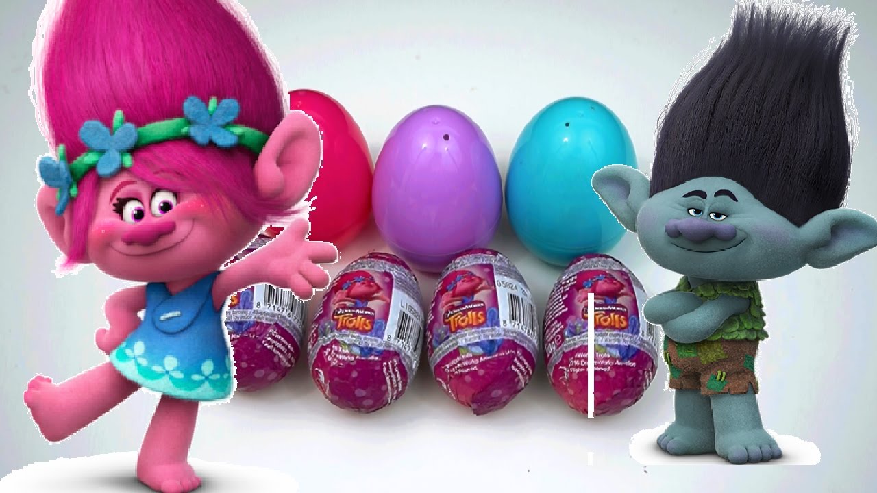 Trolls Eggs Surprises For Kids Fun Learning Colors Unpacking Eggs ...