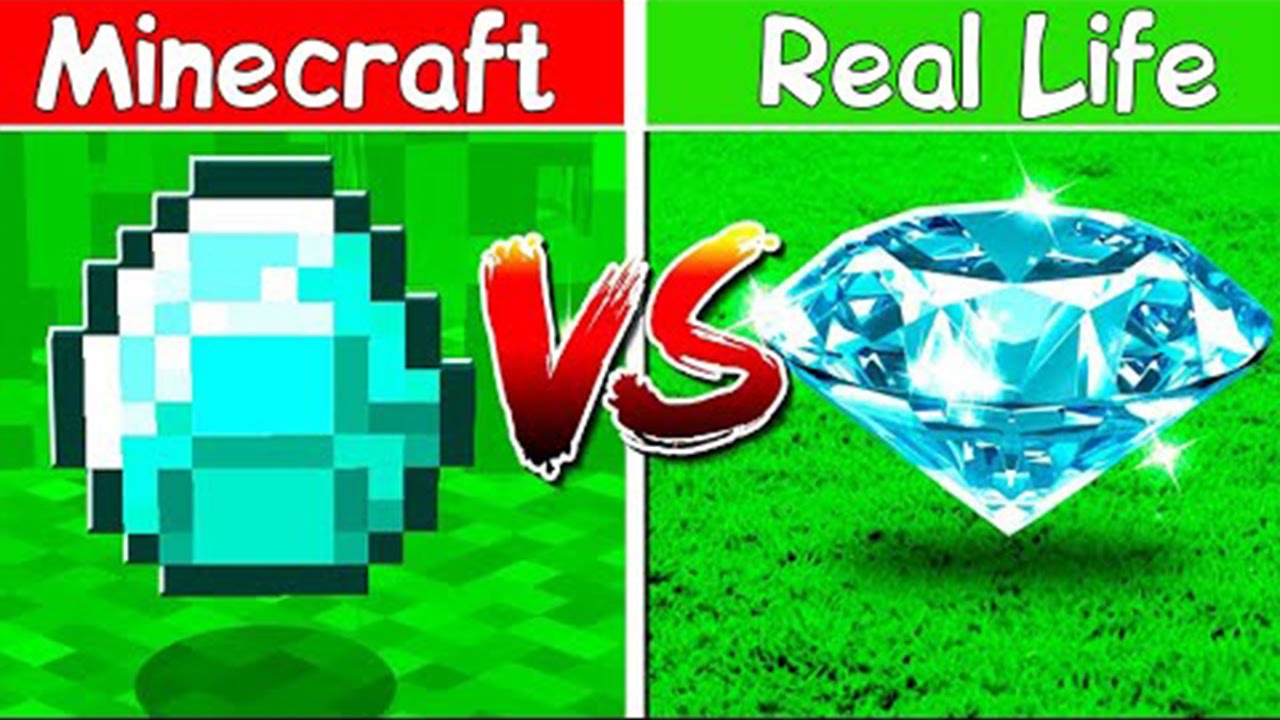 Realistic Diamond Block in Minecraft - Realistic Minecraft - YouTube