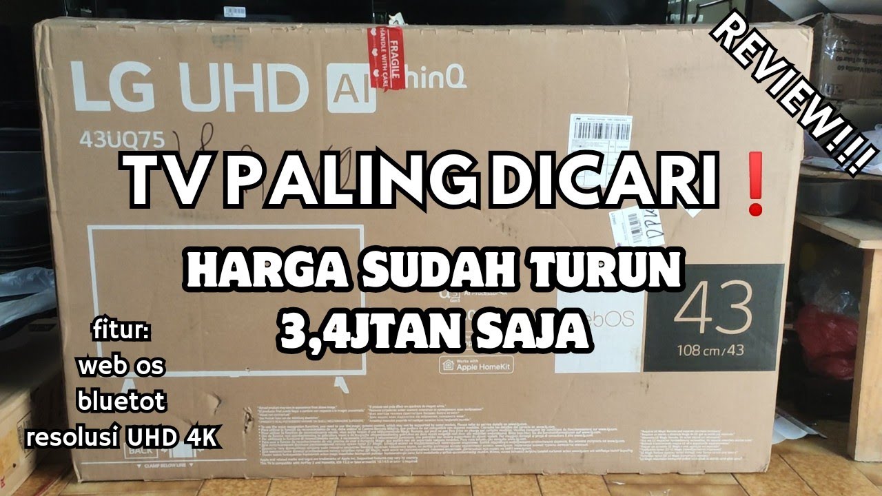 TV LG 43INC 43UQ75 ULTRA HD FITUR MELIMPAH - YouTube