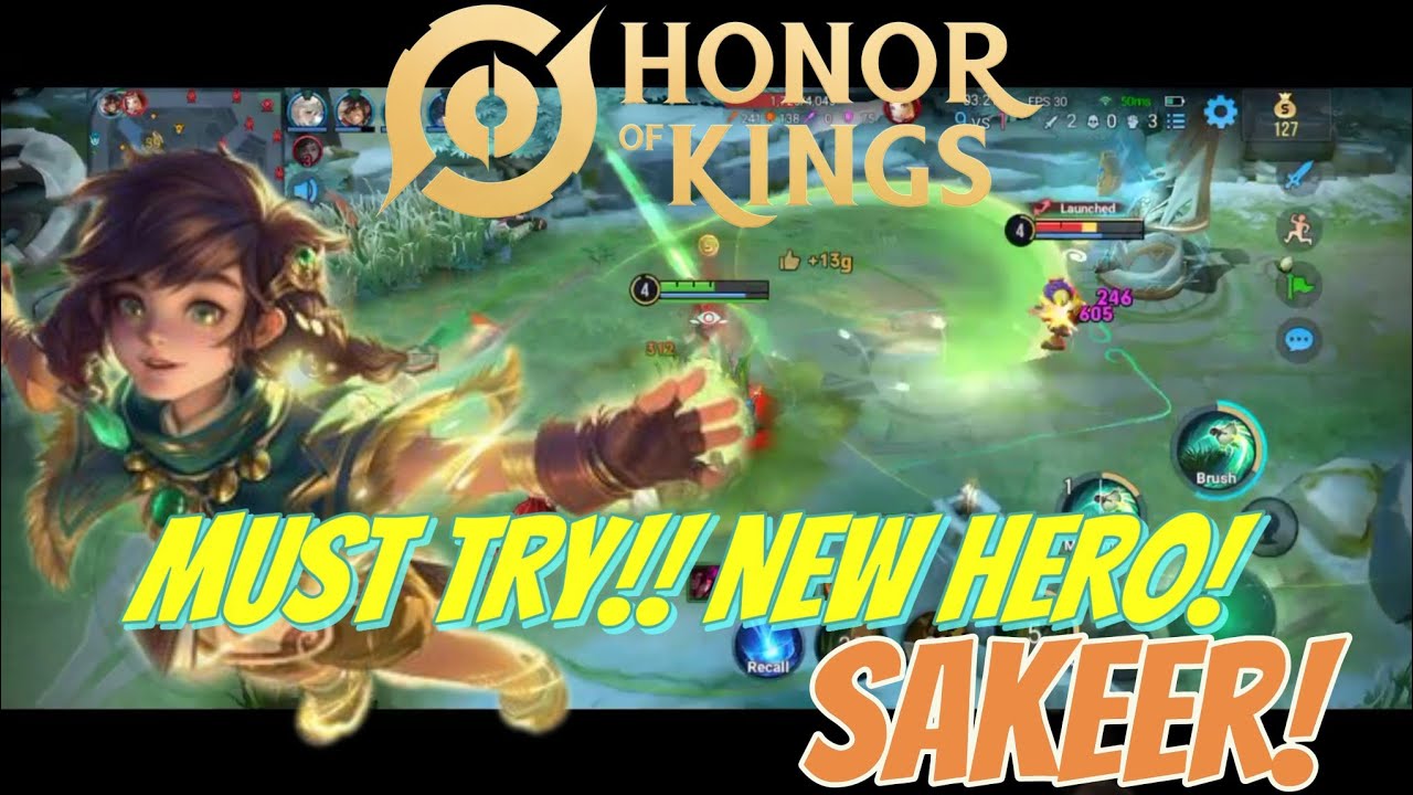 THE NEW SUPPORT IS OP! SAKEER IS HERE! | HONOR OF KINGS | HOK. | - YouTube