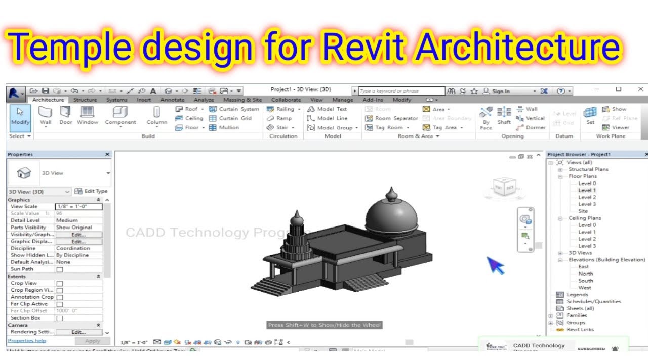 Temple design for Revit Architecture project | Small tample design ...