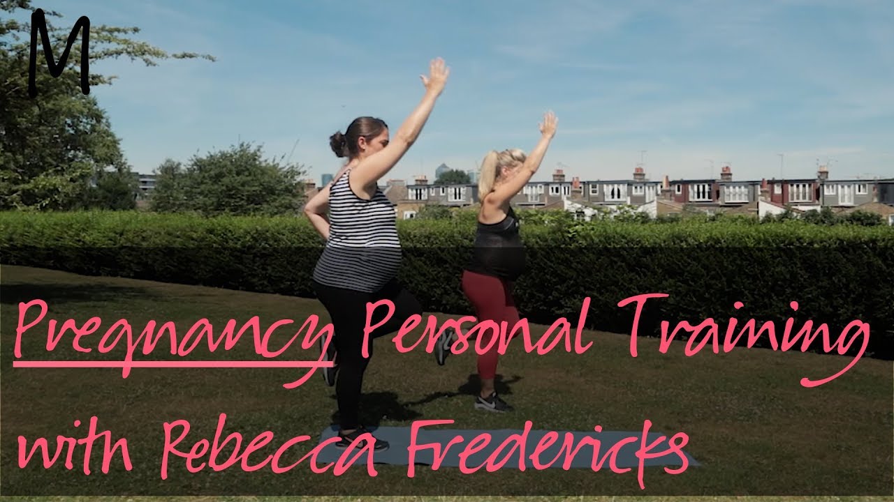Pregnancy Personal Training With Rebecca Fredericks - YouTube