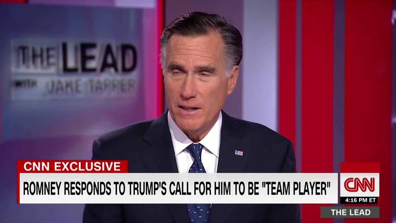 SLEAZY SNAKE MITT ROMNEY TALKS ABOUT POTUS TRUMP... - YouTube