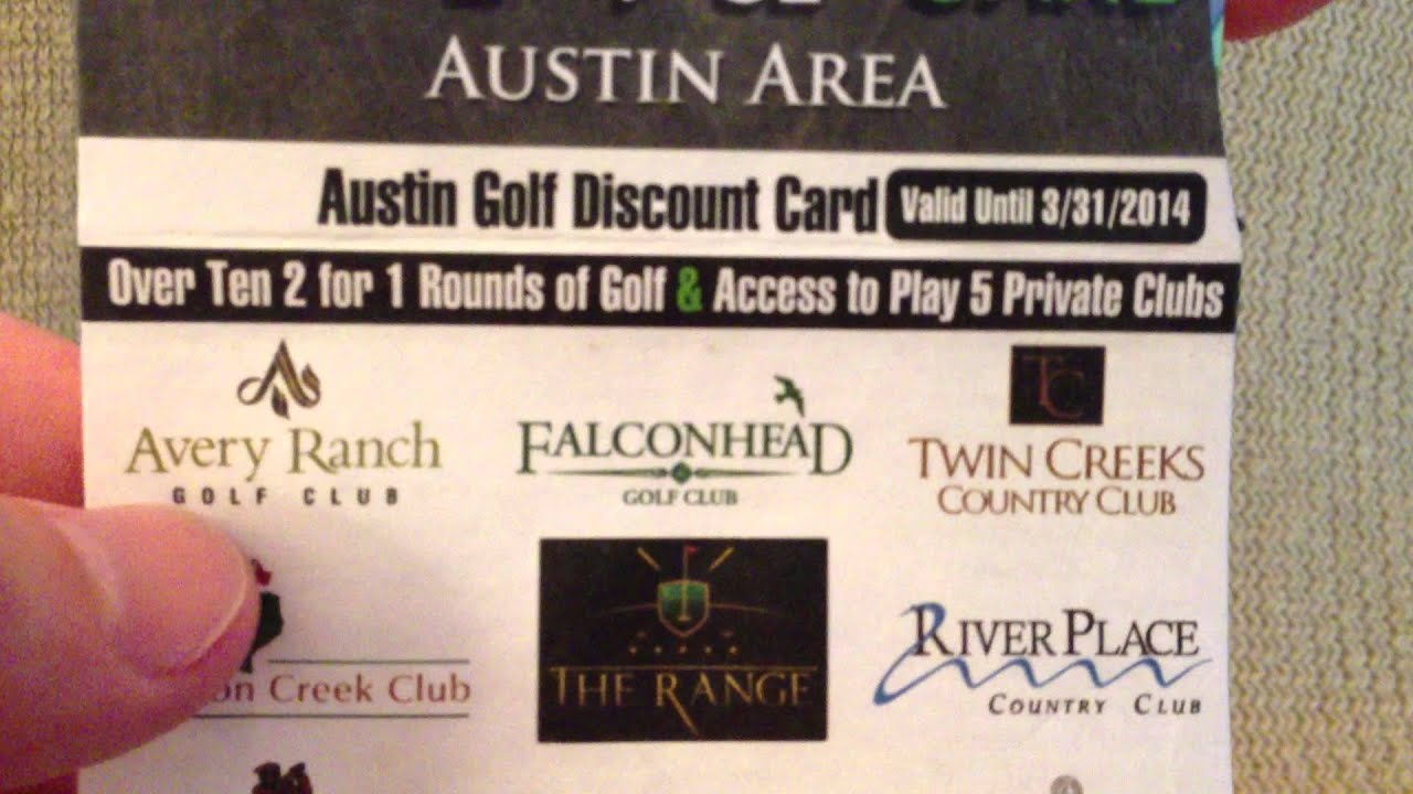 2013 Austin Golf VIP Card - Austin Golf Discounts - YouTube