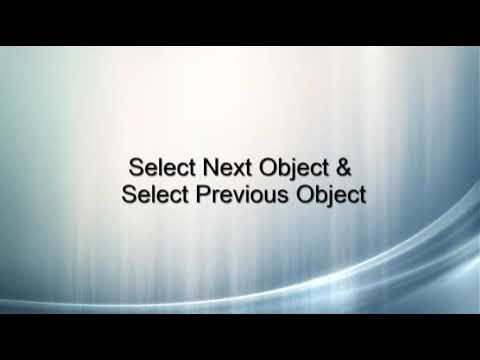 How To Select Next Object And Select Previous Object In Stitchmax. (0103) - YouTube