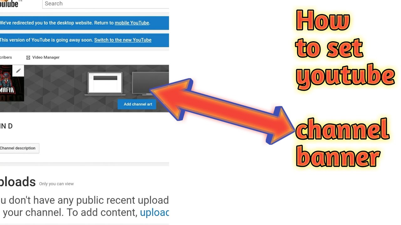 How to make YouTube channel banner in 2020||BIPIN tech|| - YouTube