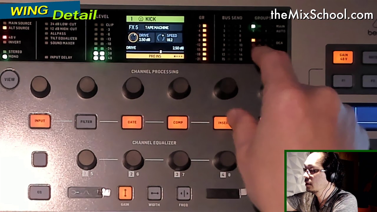 Channel Strip Control [Behringer WING] - YouTube