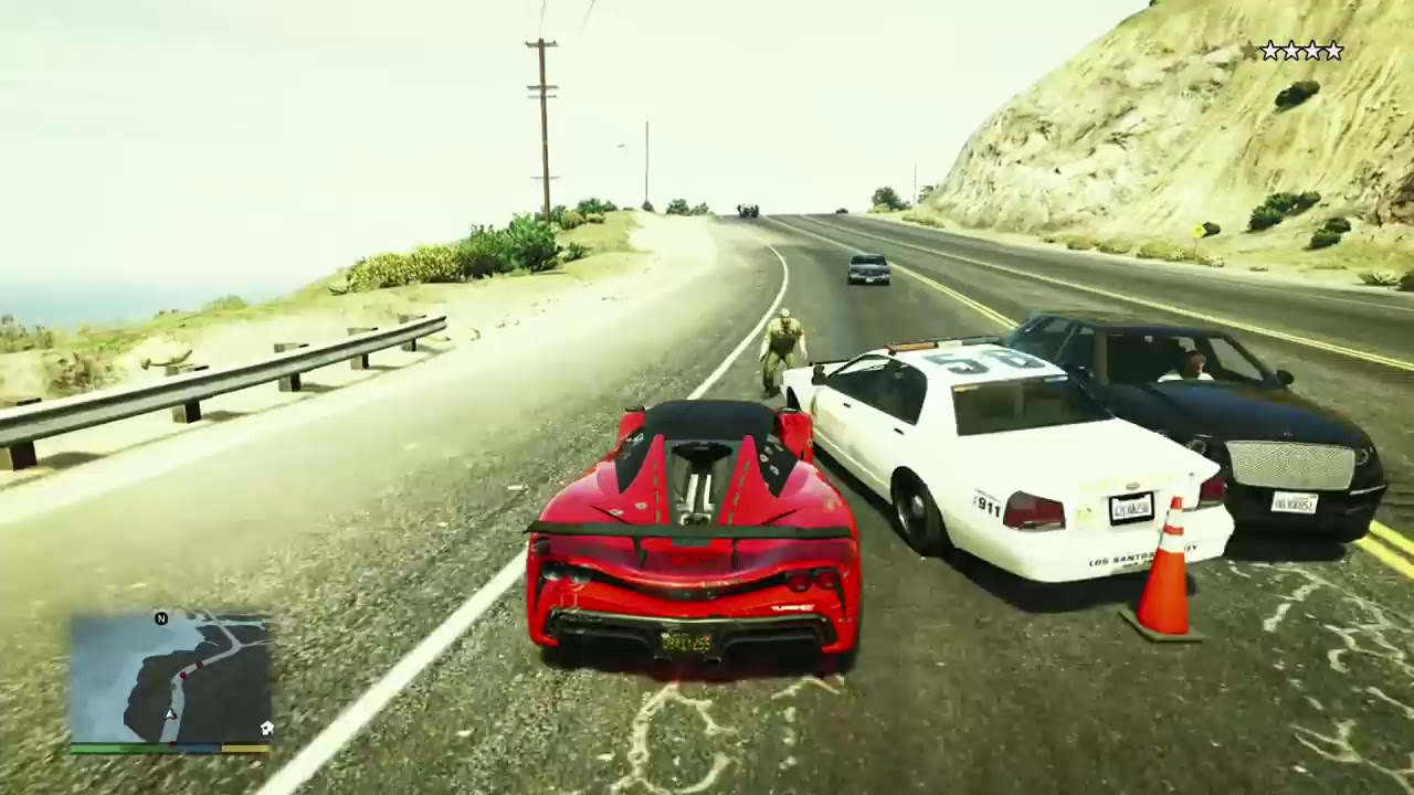 GTA 5 - BEST CAR + POLICE CHASE (TURISMO R) - YouTube
