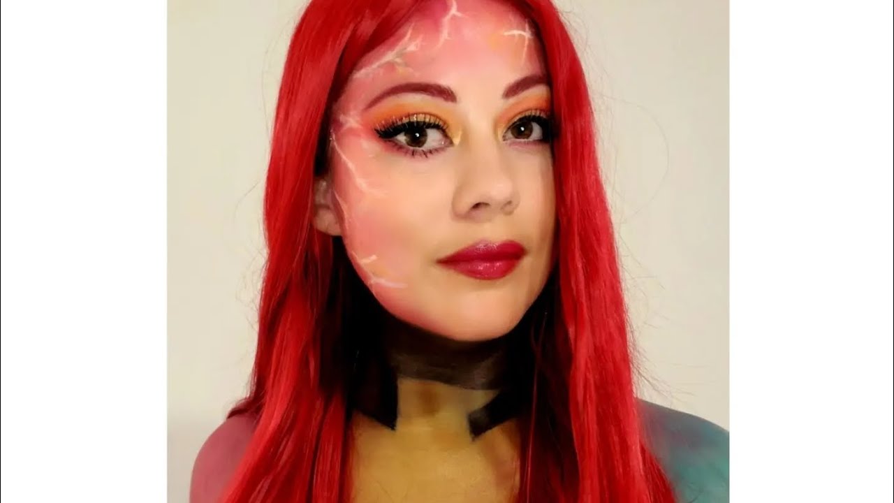 Halloween Makeup tutorial- Dark Pheonix (Jean Gray Xmen) - YouTube