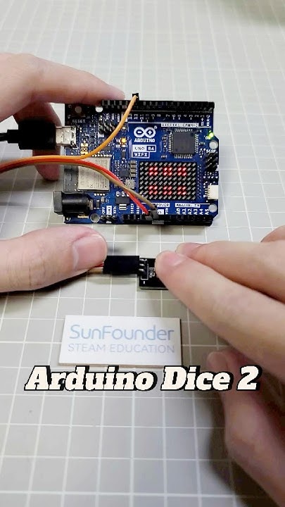 Let's make it faster... Arduino Dice. Do you like it? #arduino #electronics #arduinounor4wifi ...