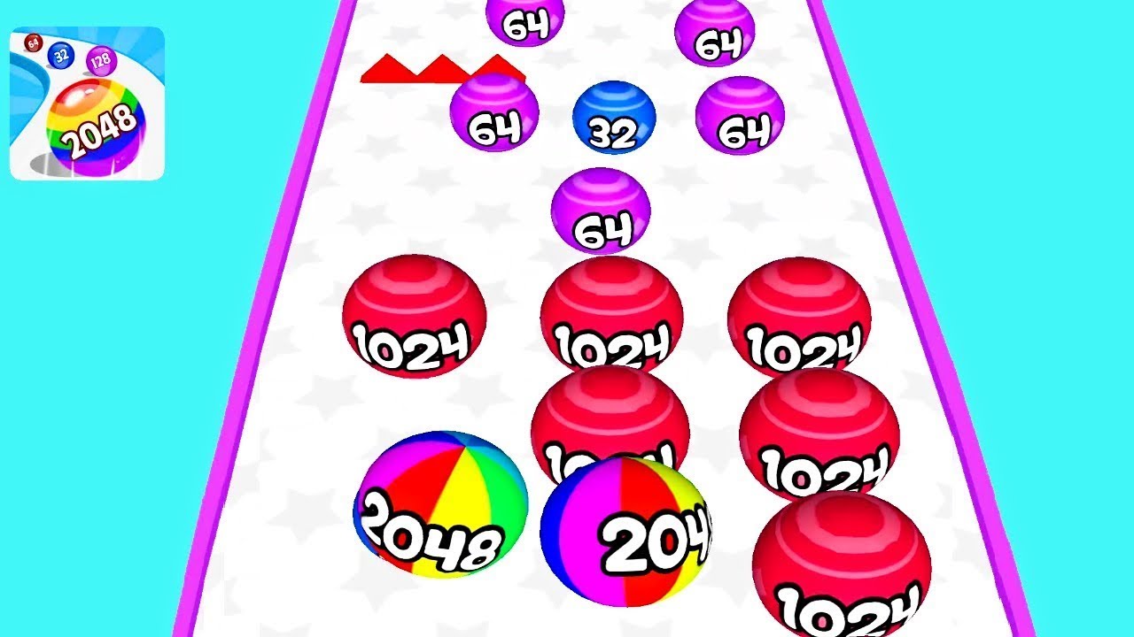 Ball Game Fun Race Run 2048 3D ! Ball Run Game Levels (11-20) Android ...