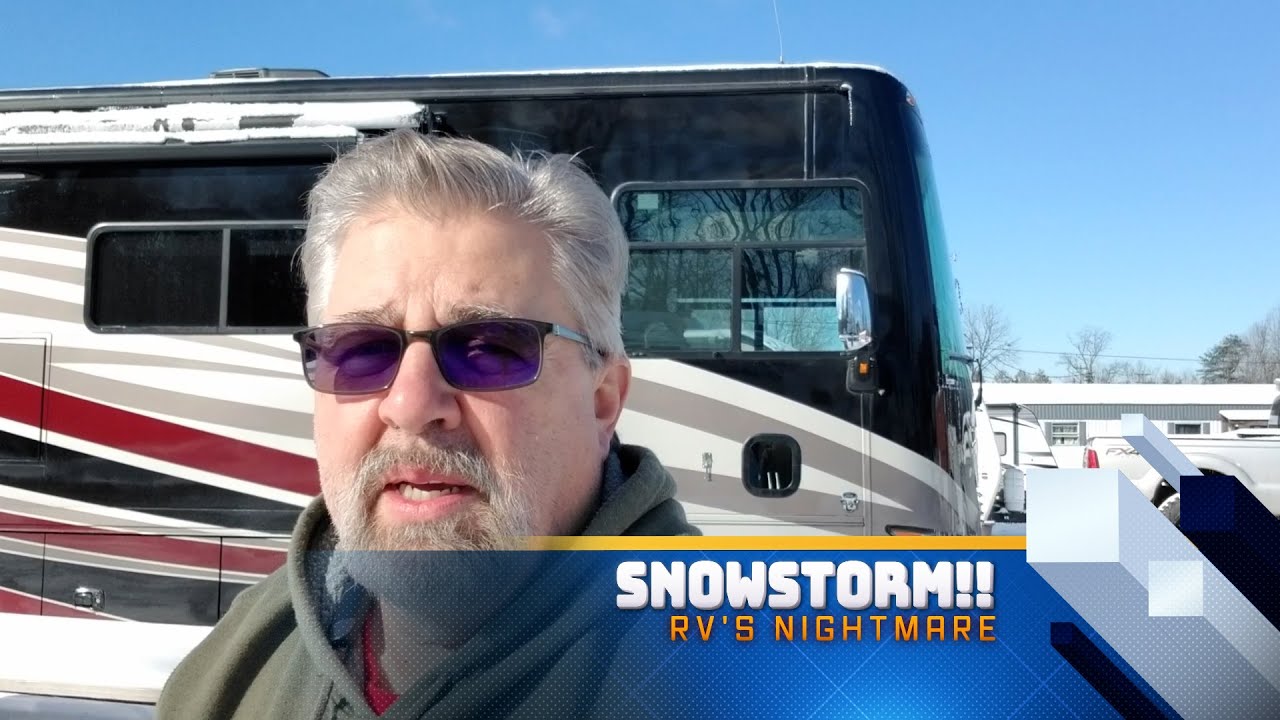 E 077 Snowstorm! RV Nightmare! - YouTube