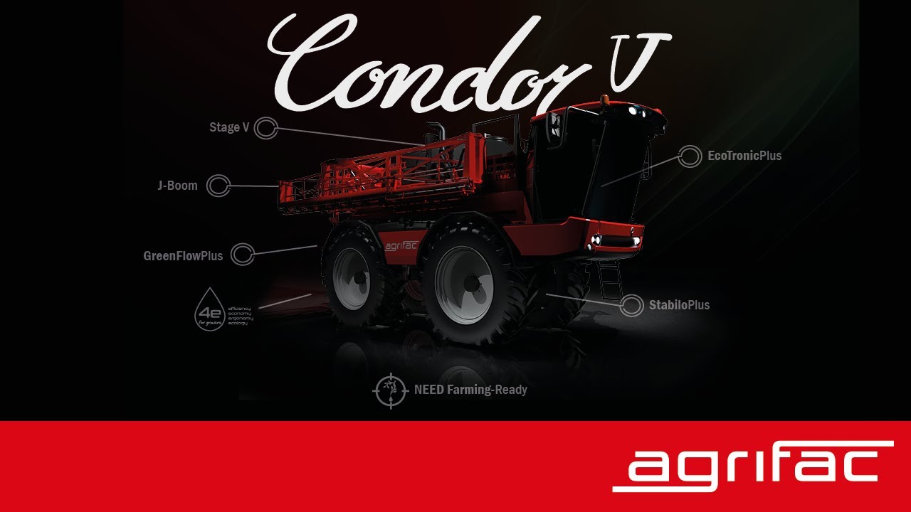 Agrifac Condor V self propelled crop sprayer - YouTube