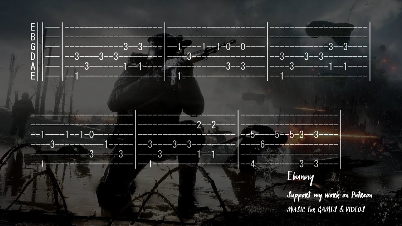Battlefield - Main Theme [Full Acoustic Guitar Tab by Ebunny ...