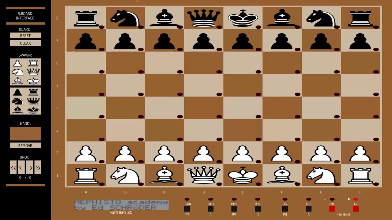 MAME MESS MEPHISTO ACADEMY 1989 HAGENER & GLASER CHESS - YouTube