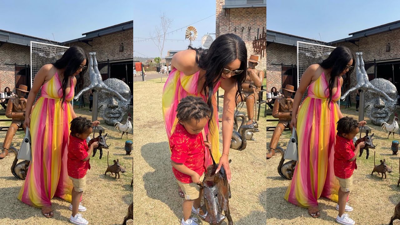 Minnie Dlamini showers her son with motherly love ,Mzansi is inlove ...