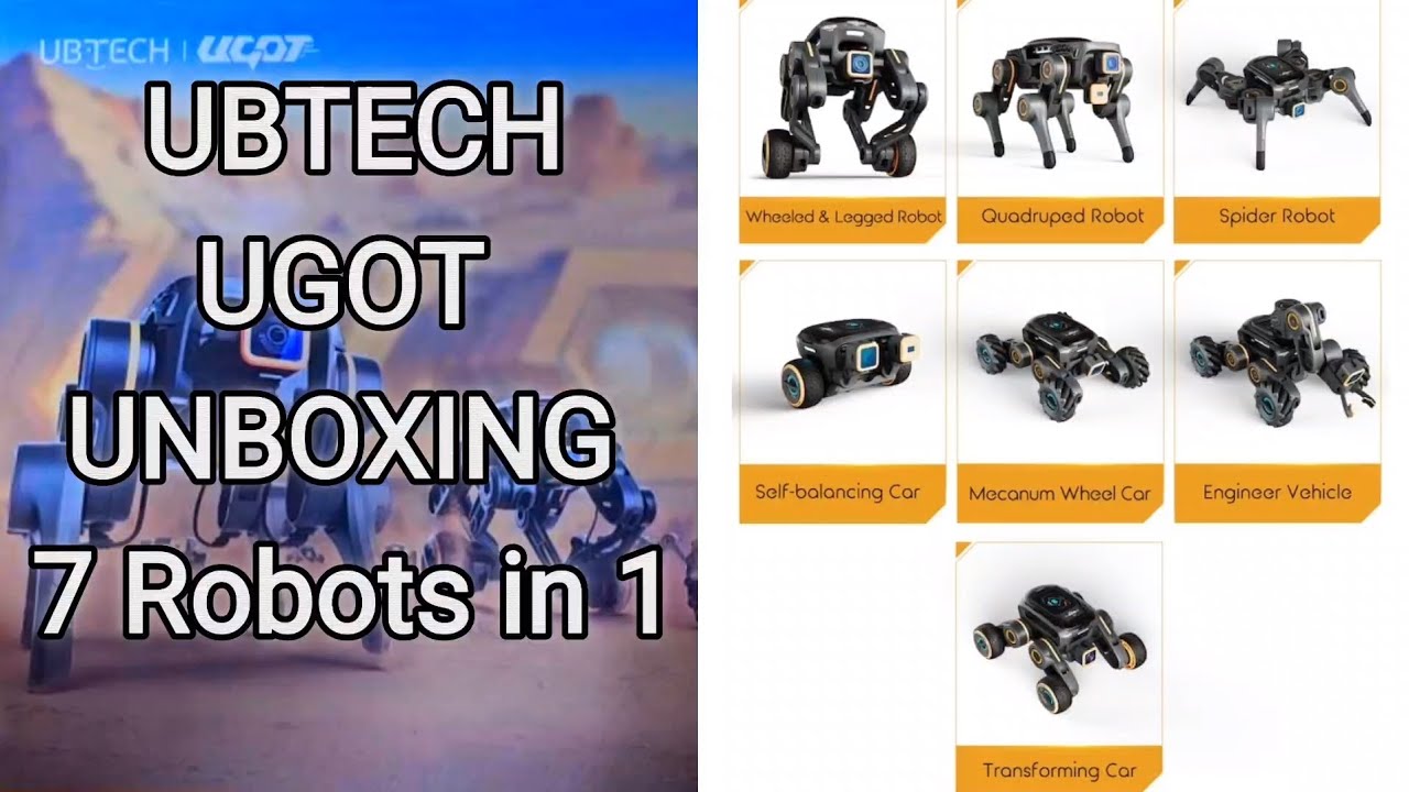 UBTECH UGOT UNBOXING 7 Robots in 1유비테크 유갓 로봇 언박싱 케이스가 가장 마음에 듭니다 - YouTube