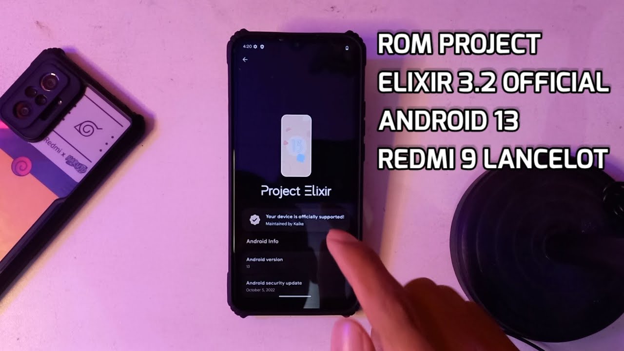 INSTAL PREVIEW ROM PROJECT ELIXIR 3.2 OFFICIAL ANDROID 13 | REDMI 9 ...