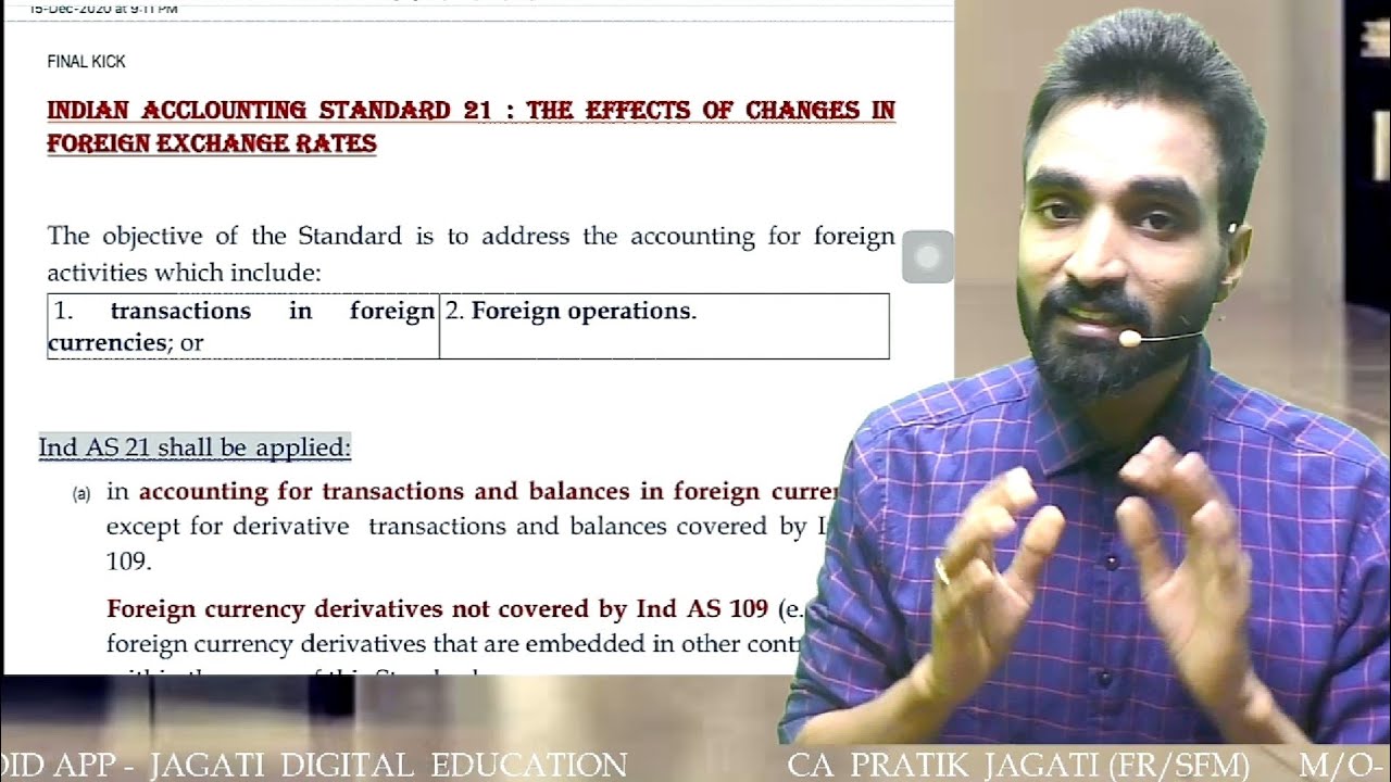 Ind As 21 | the effects of changes in foreign exchange rates | ind as ...