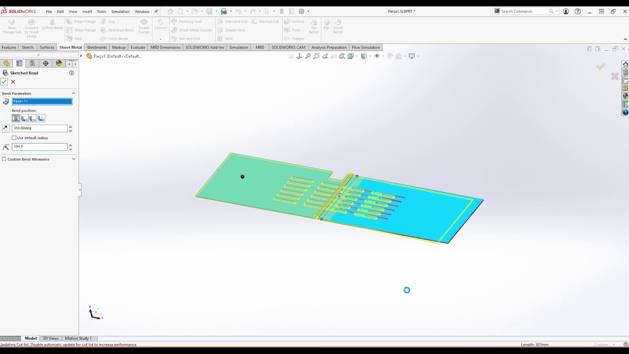 Flat pattern to cylinder - YouTube
