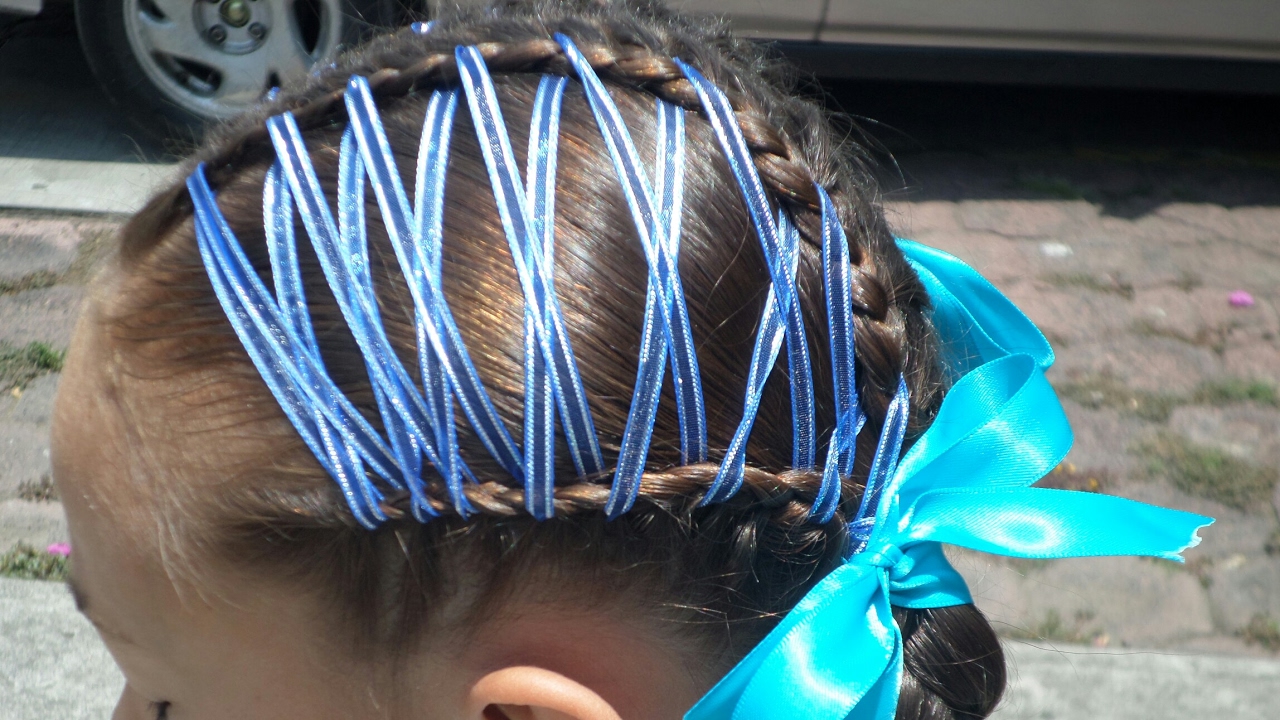 Trenzas con liston - YouTube