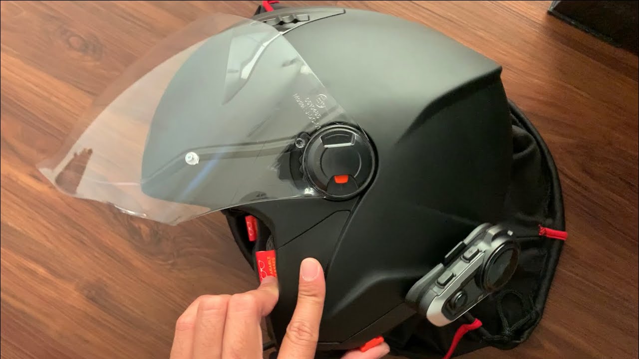 UNBOXING & REVIEW HELM KYT D-CITY DENGAN INTERCOM IT R8 - YouTube