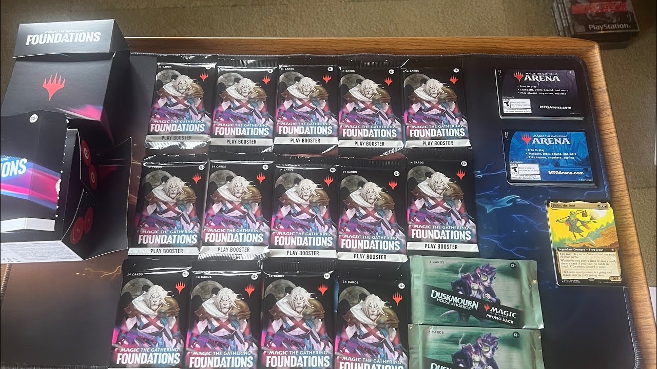 Cracking Packs FOUNDATIONS MTG pack opening including Arena code ...