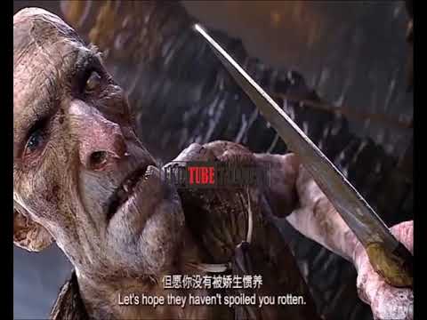 The giant who fell off the cliff because of a human trap