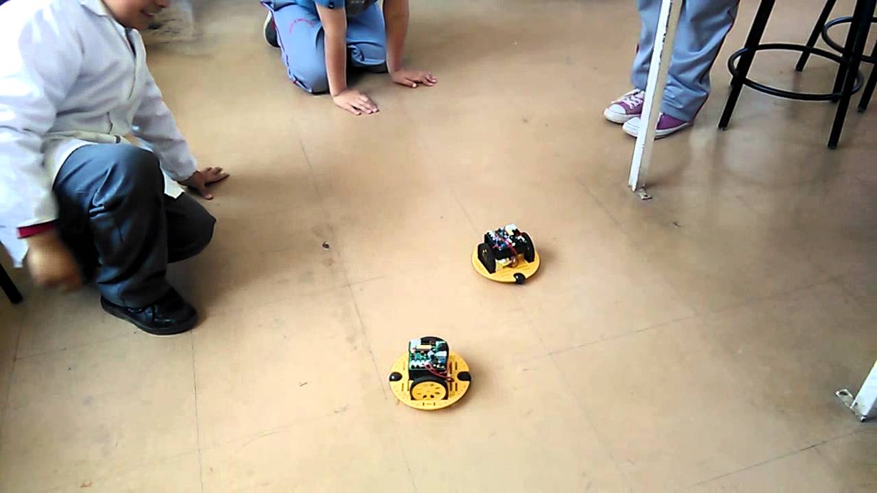 Robot circle giro 90° Escuela Bellavista - YouTube