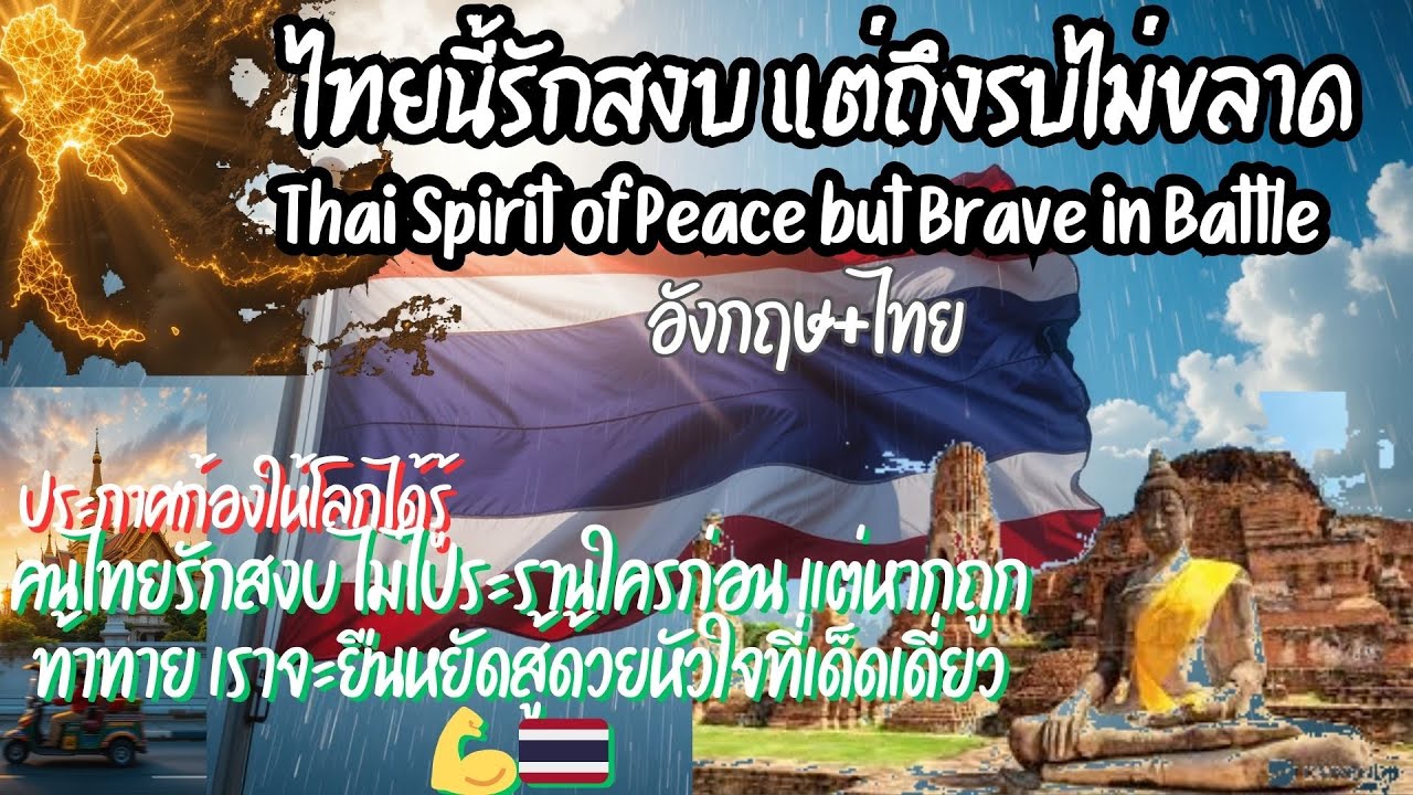 ไทยนี้รักสงบ แต่ถึงรบไม่ขลาด| Thai Spirit of Peace but Brave in Battle ...